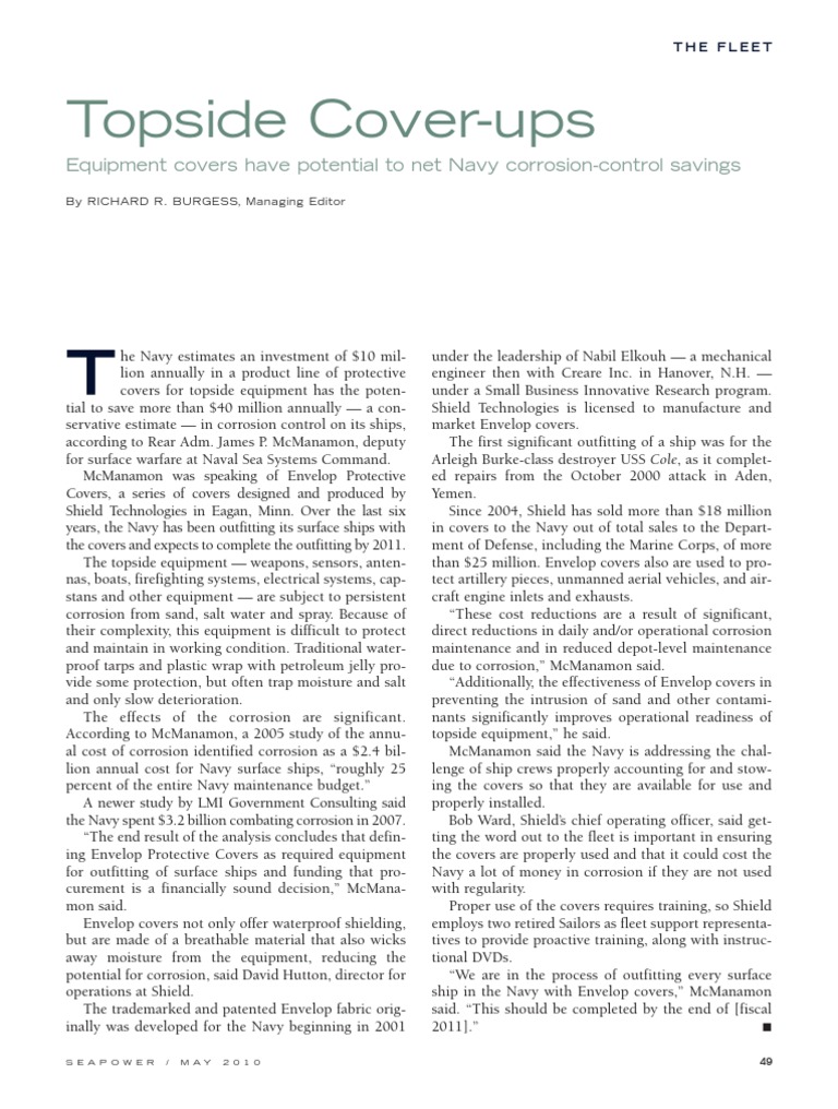 Topside Cover-Ups | PDF | Navies | Ships