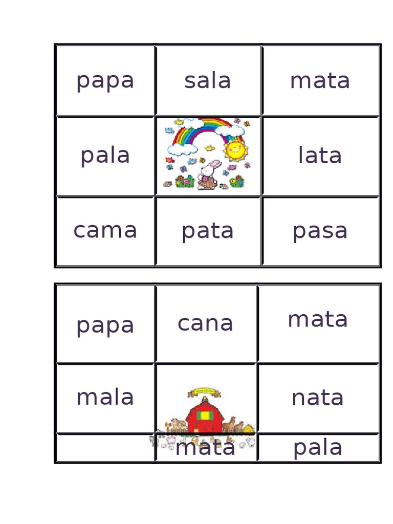 Bingo de Palabras | PDF