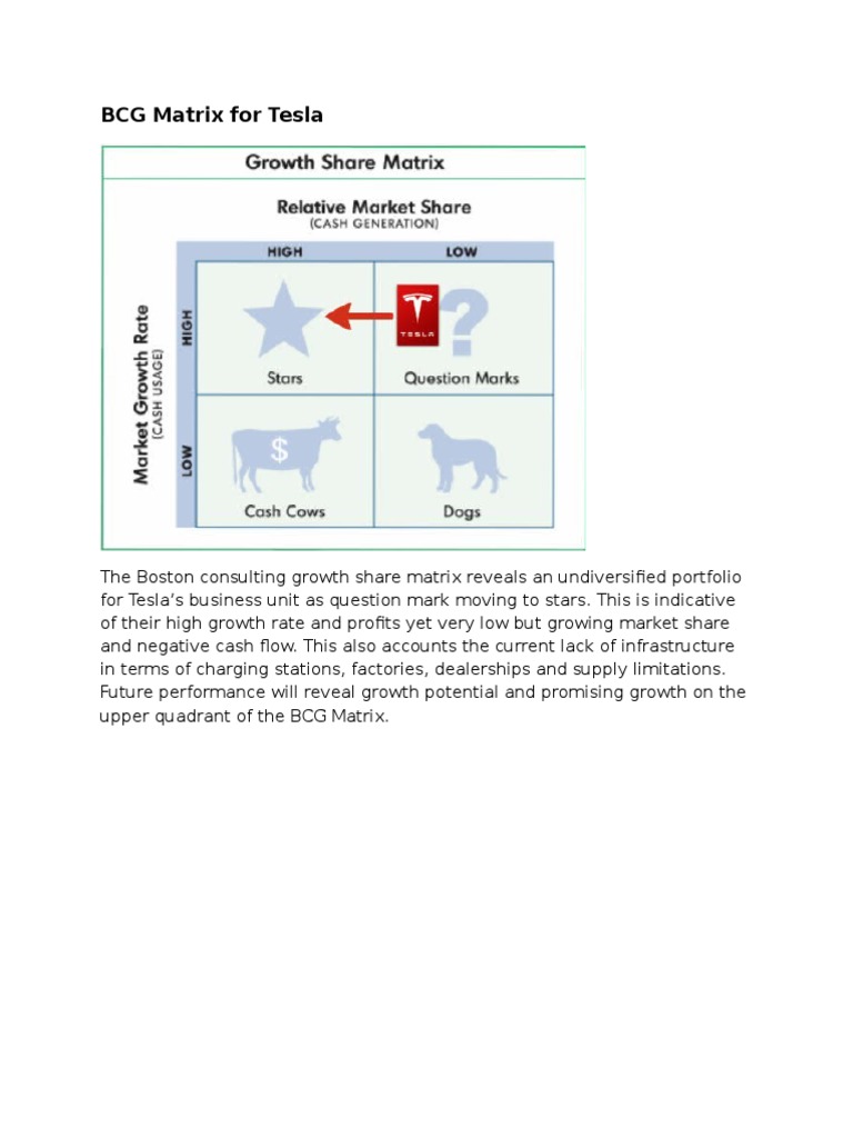 Tesla's BCG Matrix and Ecosystem Strategy | PDF | Business | Computers