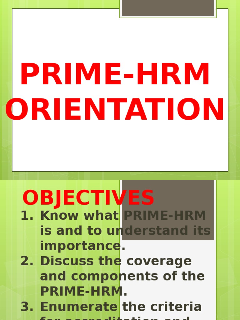 Understanding PRIME-HRM Framework | PDF | Human Resource Management ...