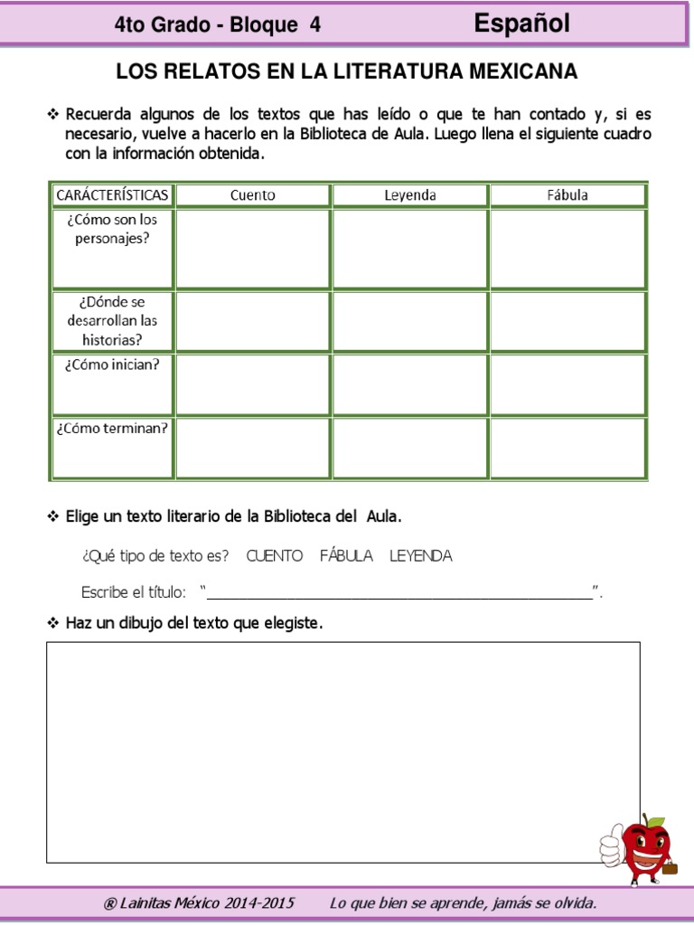 4to Grado - Español - Fábulas, leyendas y cuentos.pdf | Sirena | Cuentos