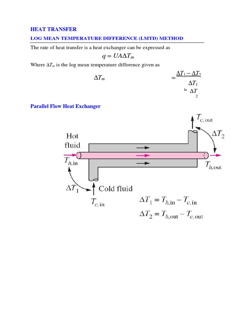 4 3 LMTD With Tutorial | PDF | Heat Exchanger | Heat Transfer