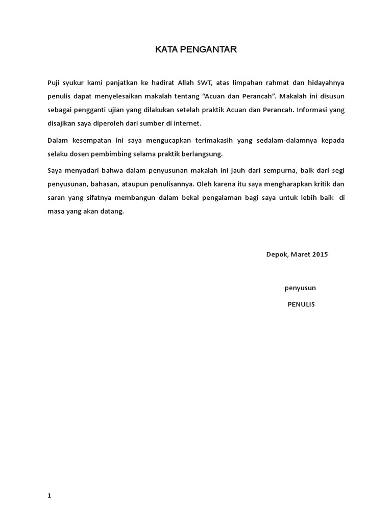 Acuan Dan Perancah 1 | PDF