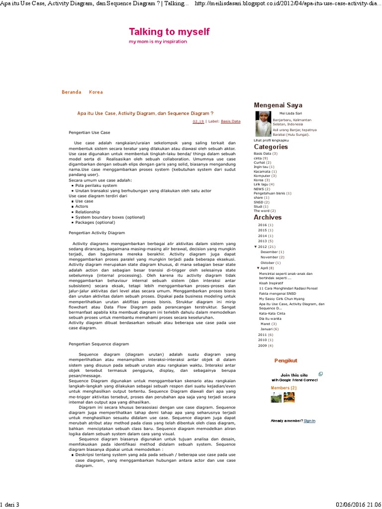 Apa Itu Use Case, Activity Diagram, Dan Sequence Diagram - Talking To ...