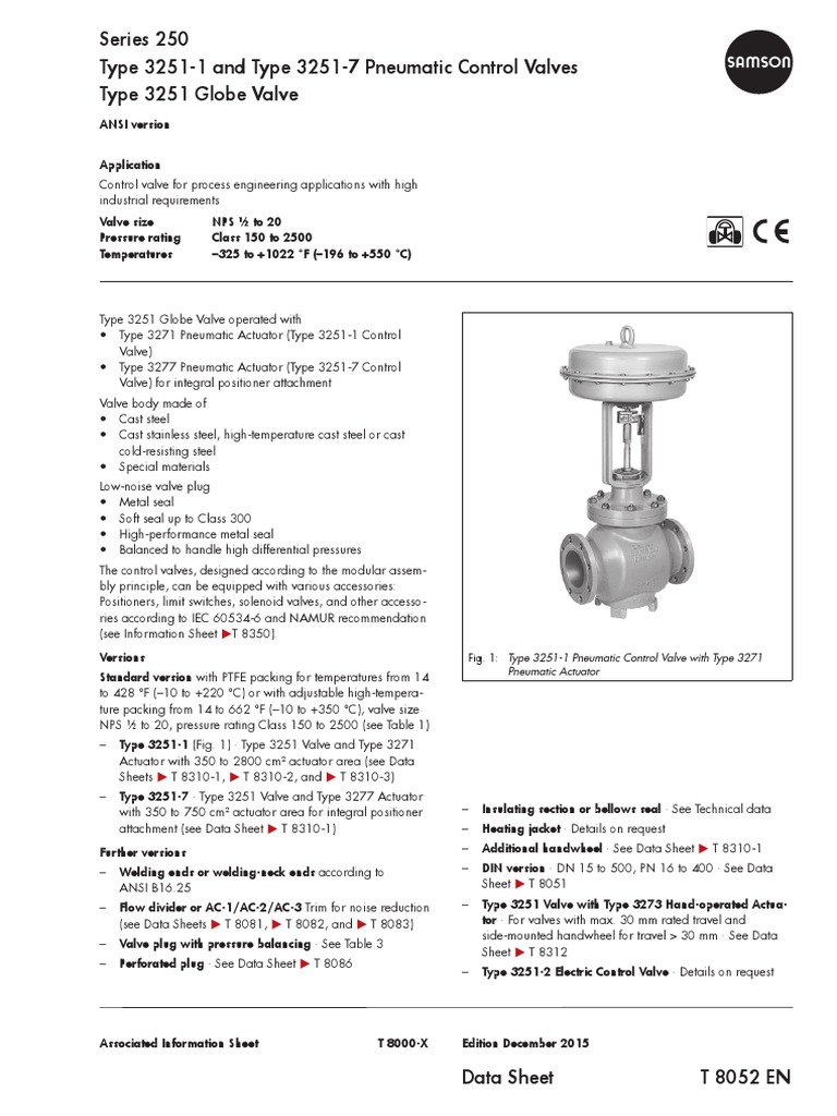 0420 PV 201 Globe Valve Data Sheet | PDF | Graphite | Valve
