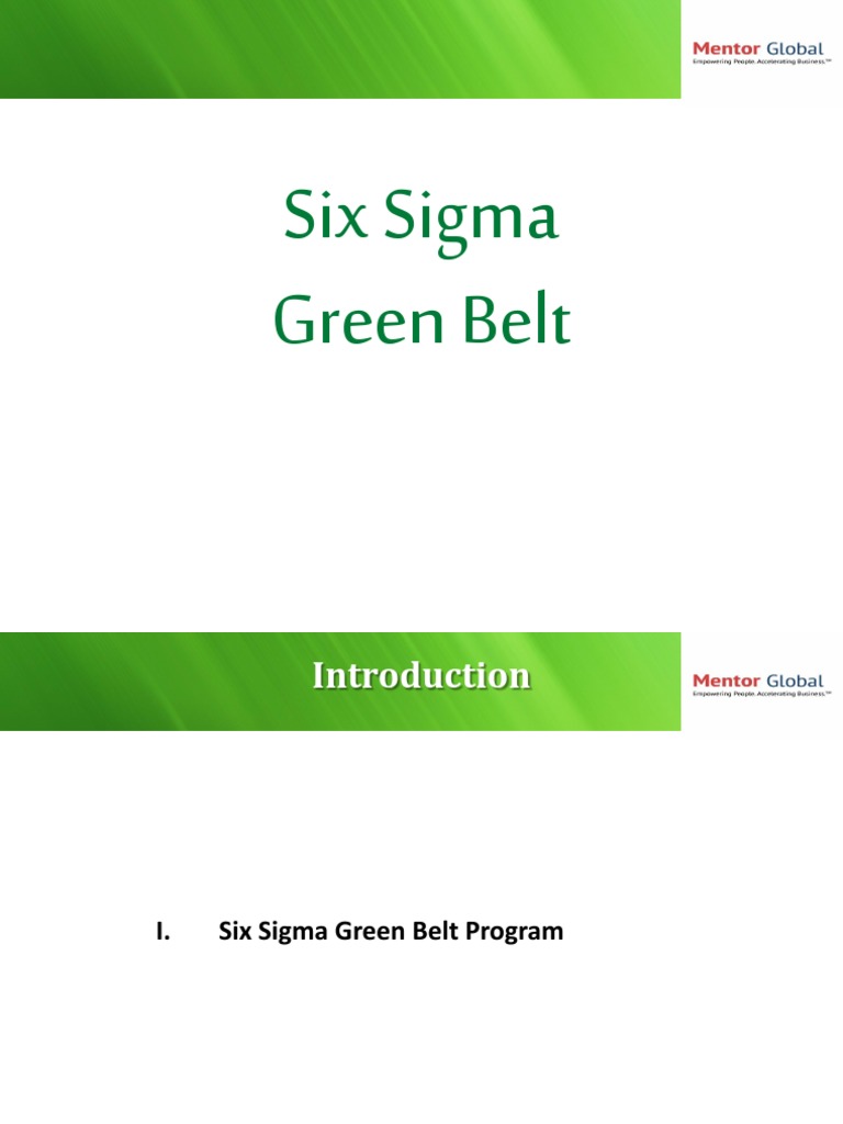 (Learn Six Sigma Green Belt For Beginners in A Nutshell | PDF | Six ...