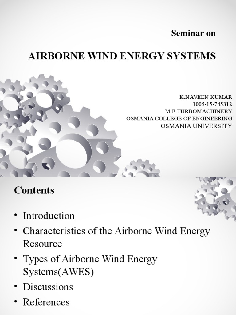 Airborne Wind Energy Systems | PDF | Aircraft | Flight