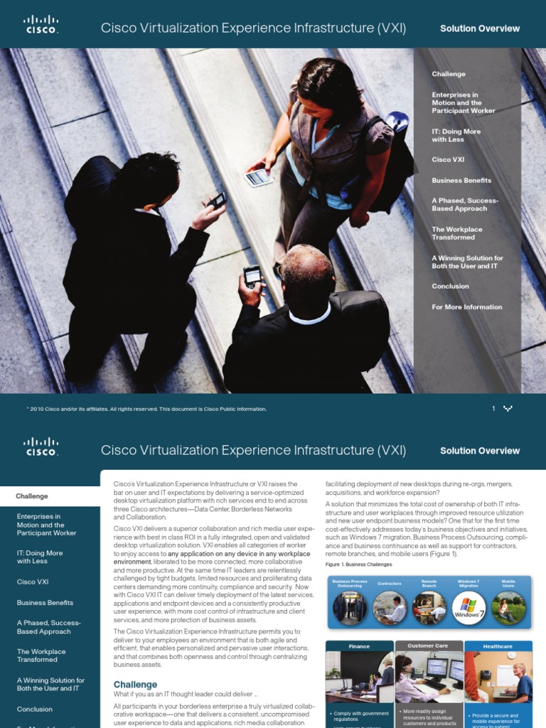 Cisco Virtualization Experience Infrastructure (VXI) | PDF | Desktop ...