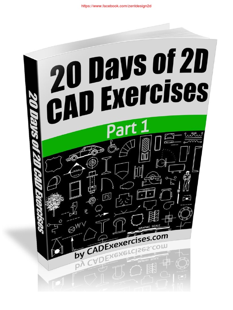 20 Days of 2d Cad Exercises Final | PDF | Angle | Cognition