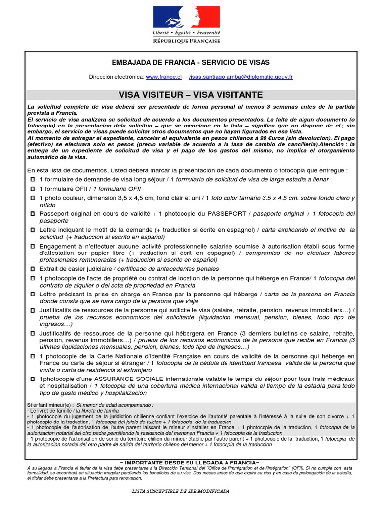 Visiteur | PDF | Documentos oficiales | Business