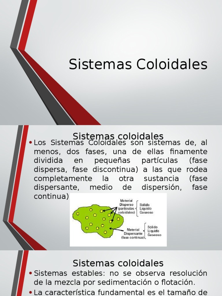 Sistemas Coloidales y sus Propiedades | PDF | Coloide | Naturaleza