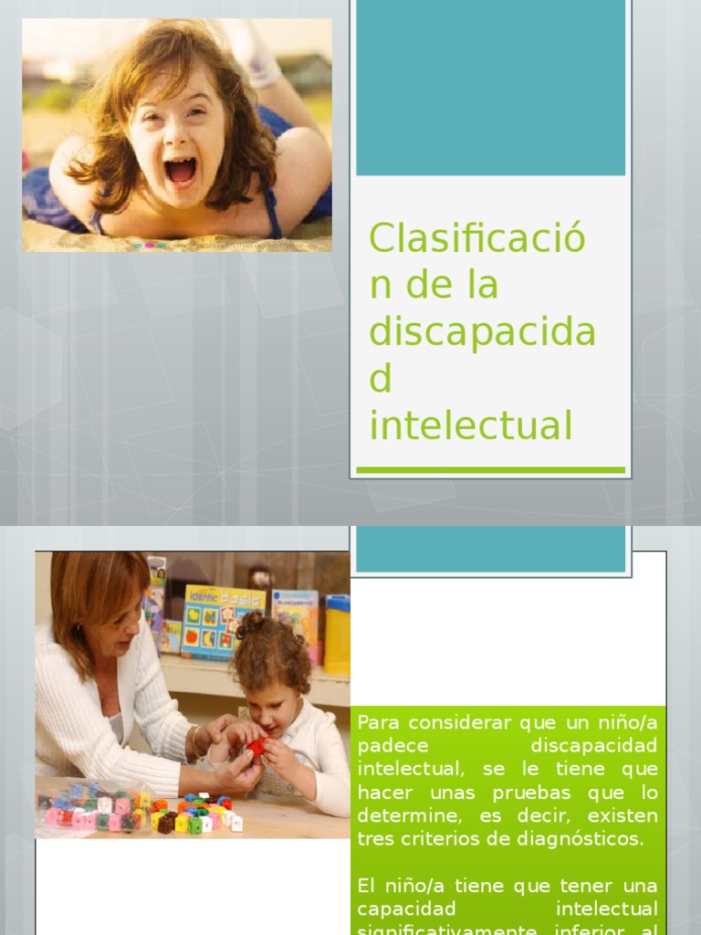 Clasificación de La Discapacidad Intelectual | PDF | Discapacidad ...
