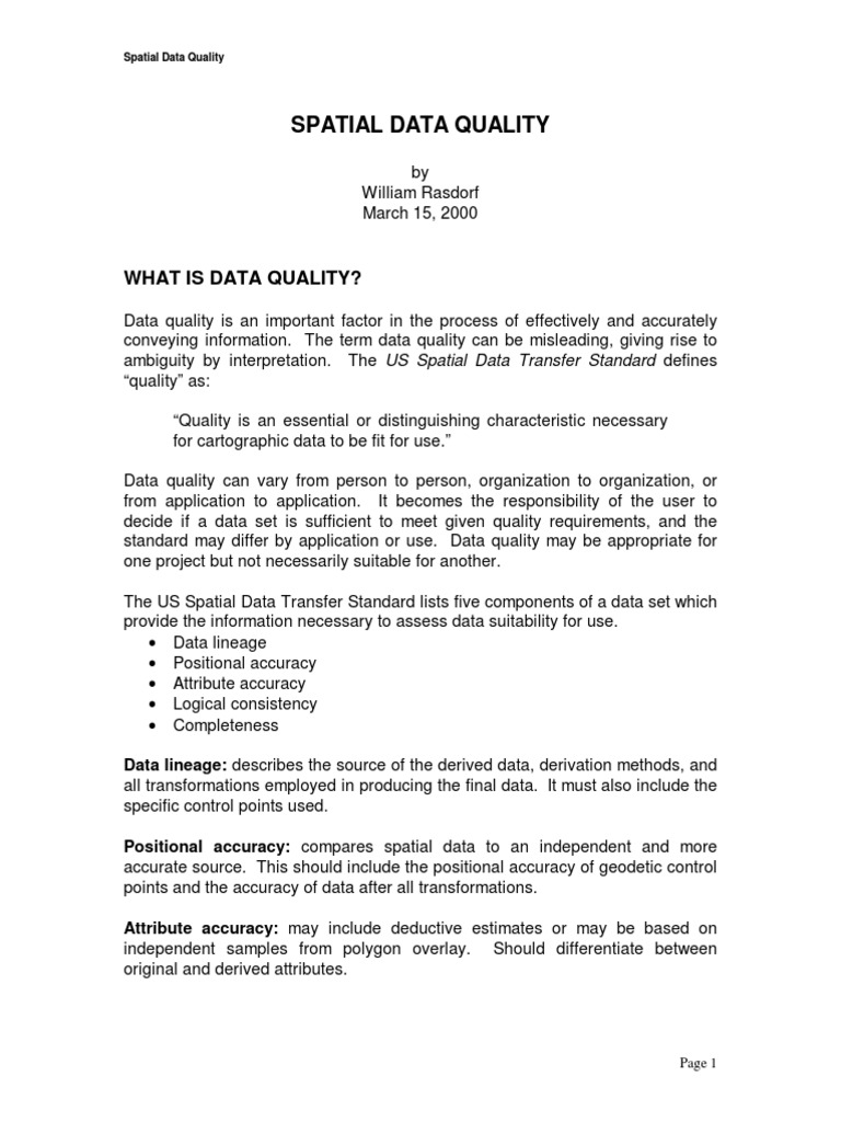 144 Spatial Data Quality | PDF