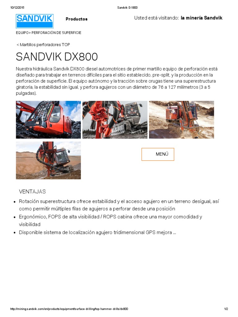 Sandvik DX800 | PDF