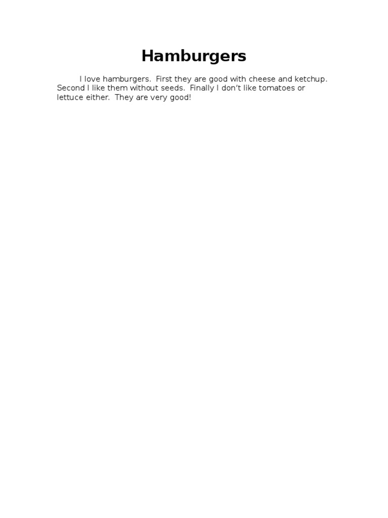 Hamburger | PDF