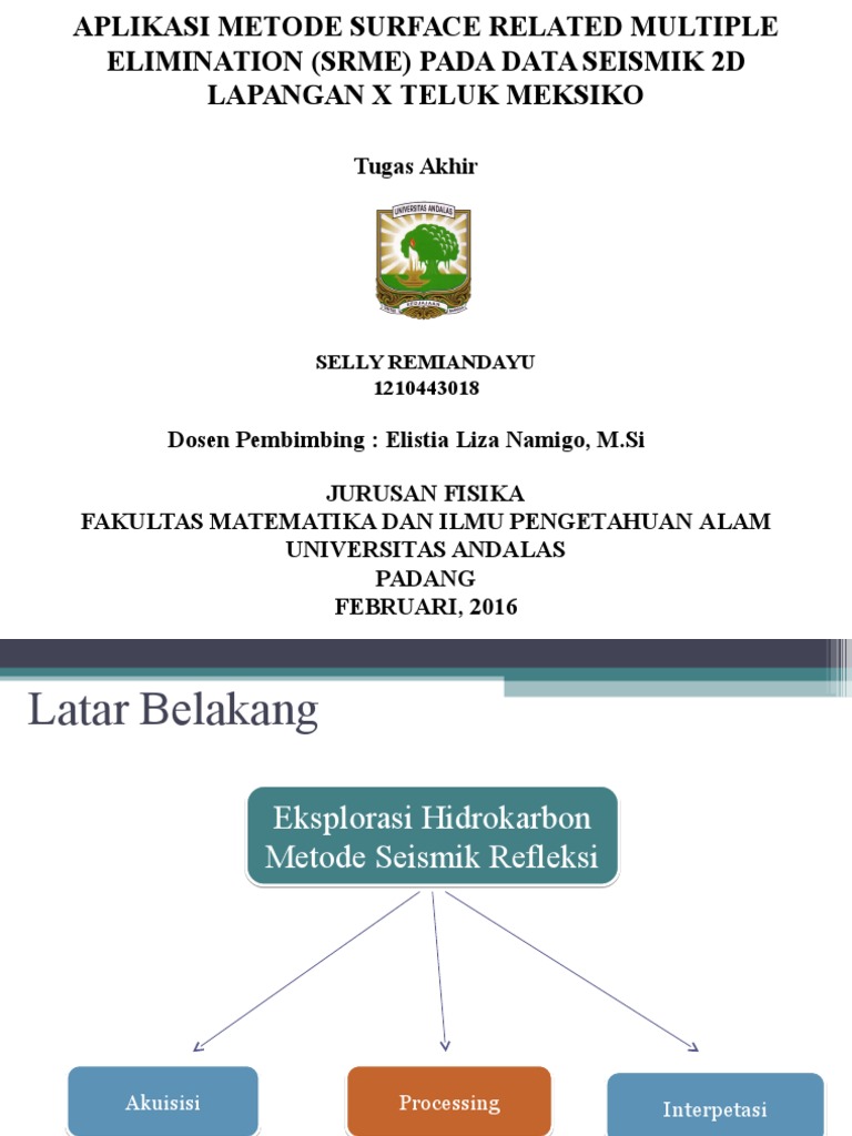 Metode Surface Related Multiple Elimination | PDF