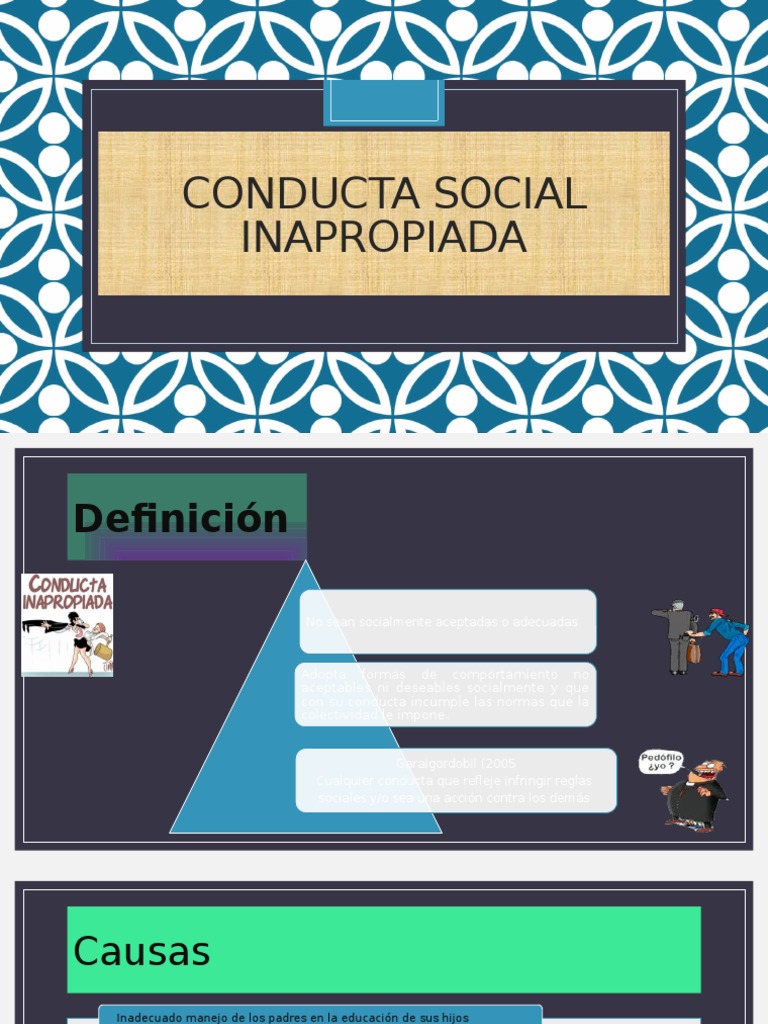Conducta Social Inapropiada | PDF