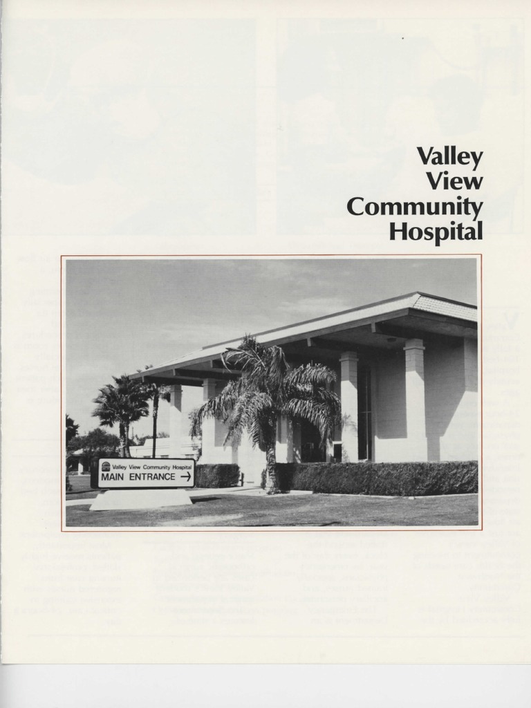 Valley View Community Hospital Services | PDF | Patient | Physical Therapy