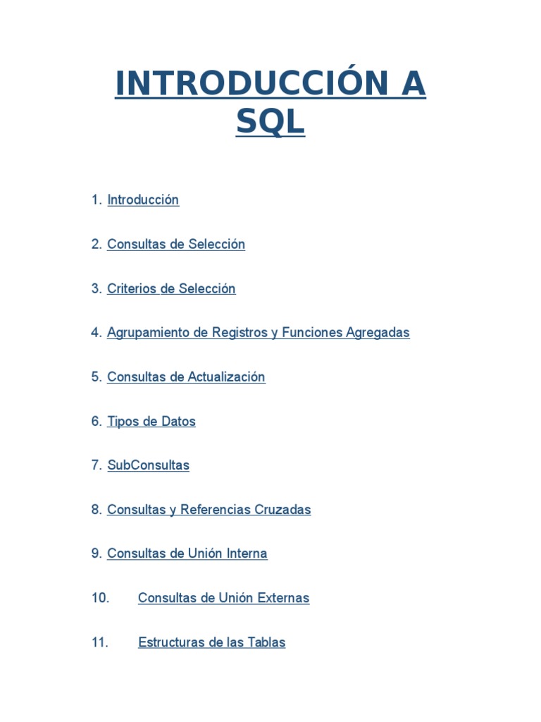 Libro Completo SQL | PDF | SQL | Tabla (base de datos)