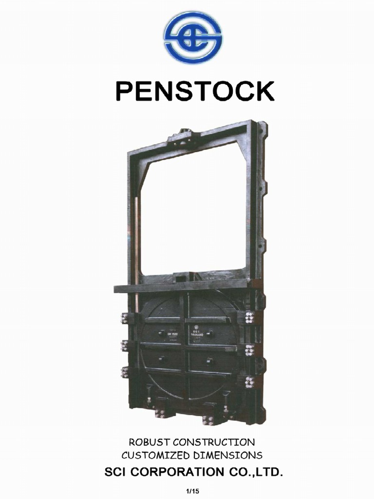 Sluice Gate Penstock | PDF