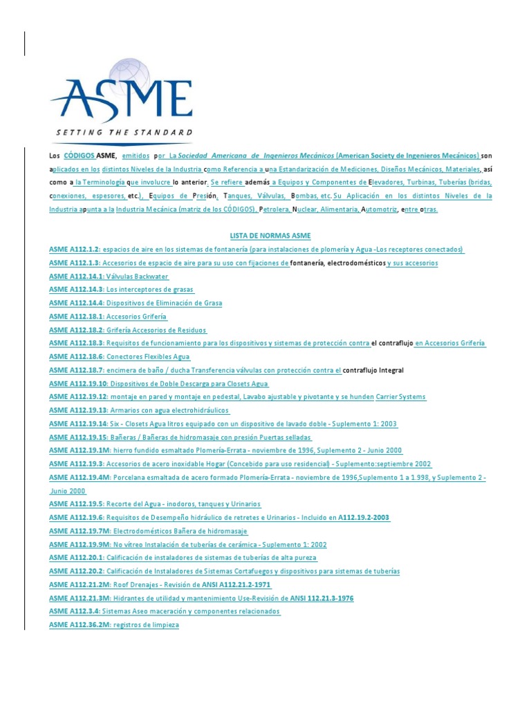 Códigos Asme | PDF