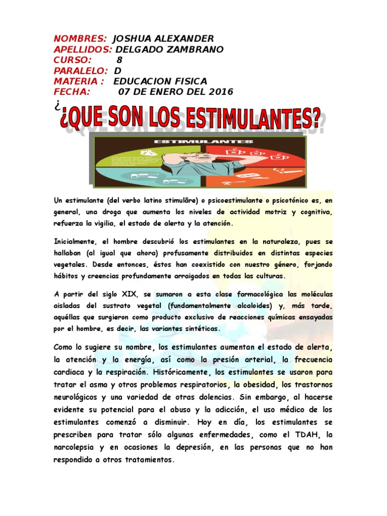 Qué Son Los Estimulantes | Estimulante | Dopaje en el deporte