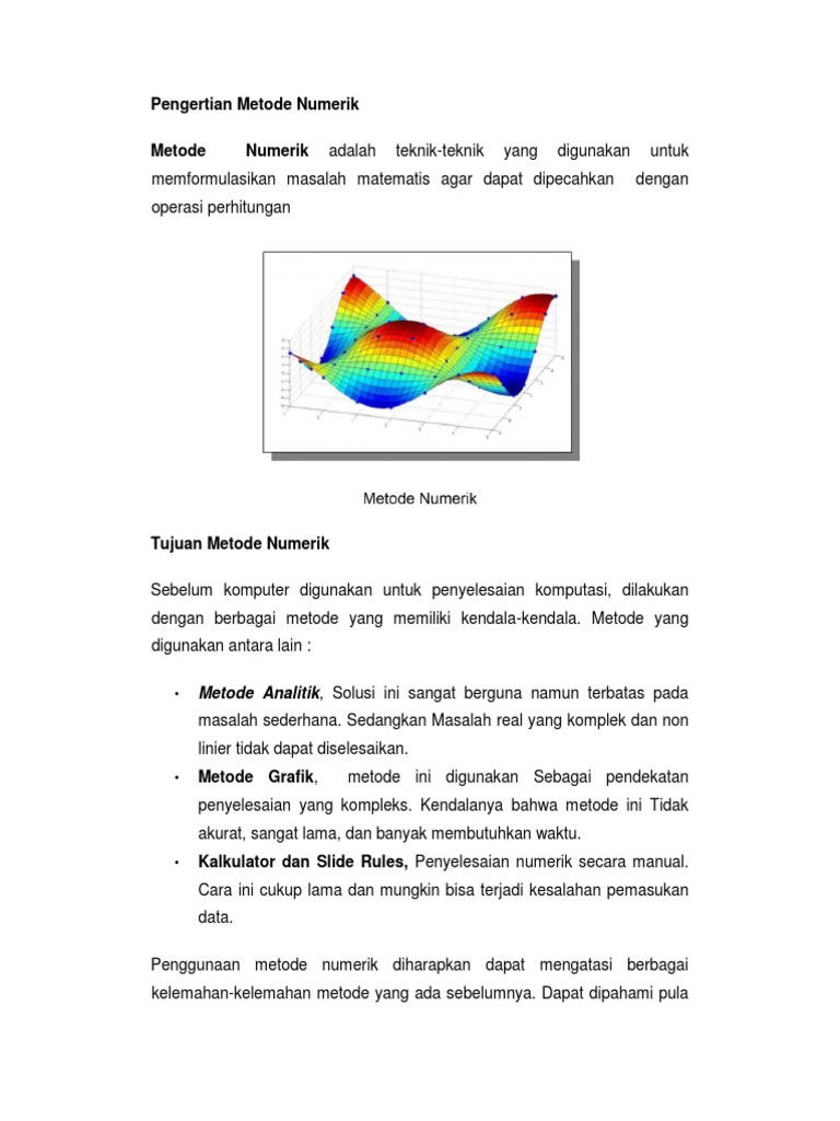 Metode Numerik | PDF