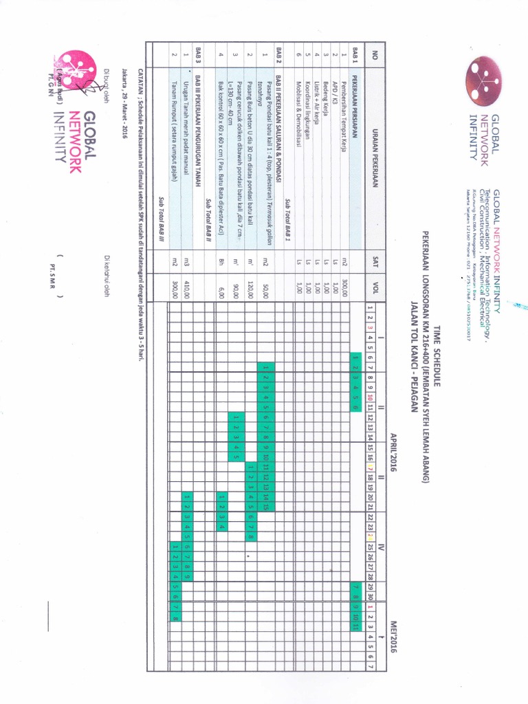 Schedule Infinity | PDF