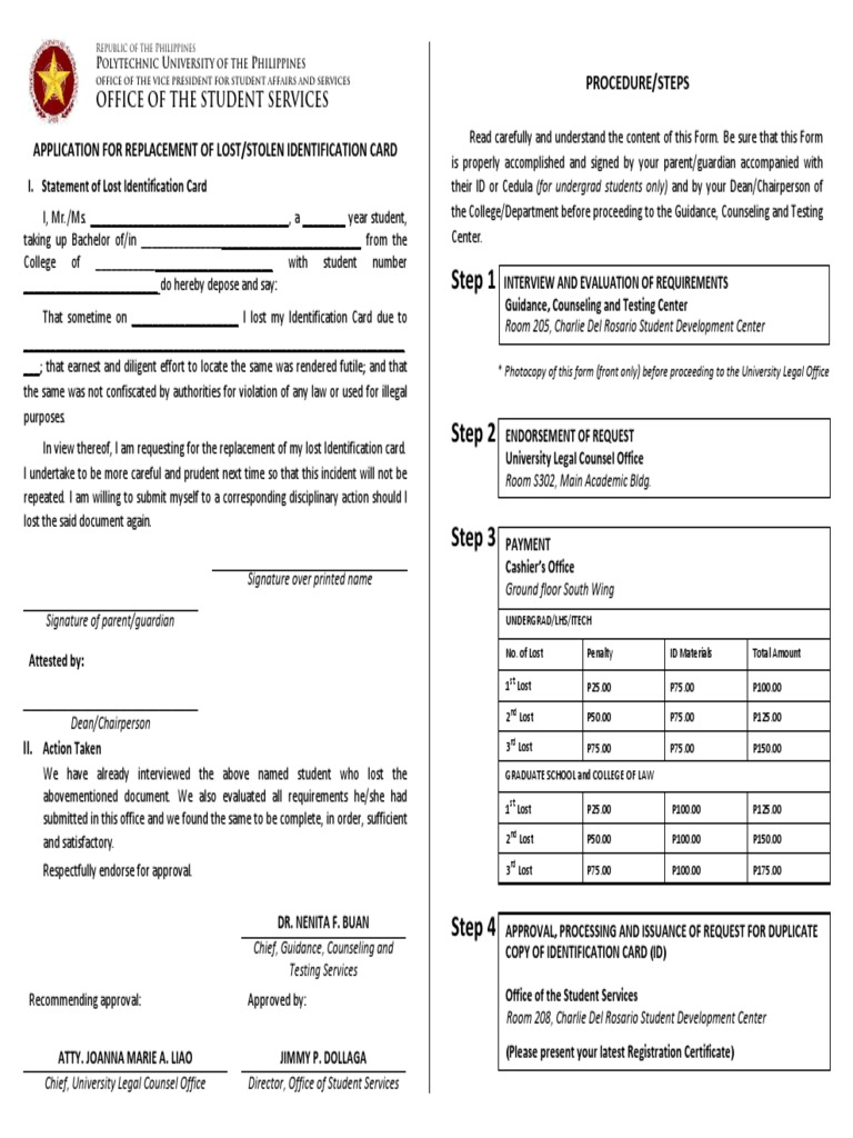 Pup Replacement Id | PDF | Identity Document | Justice