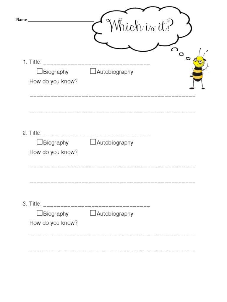 Biography vs. Autobiography Quiz | PDF | Career & Growth | Self-Improvement