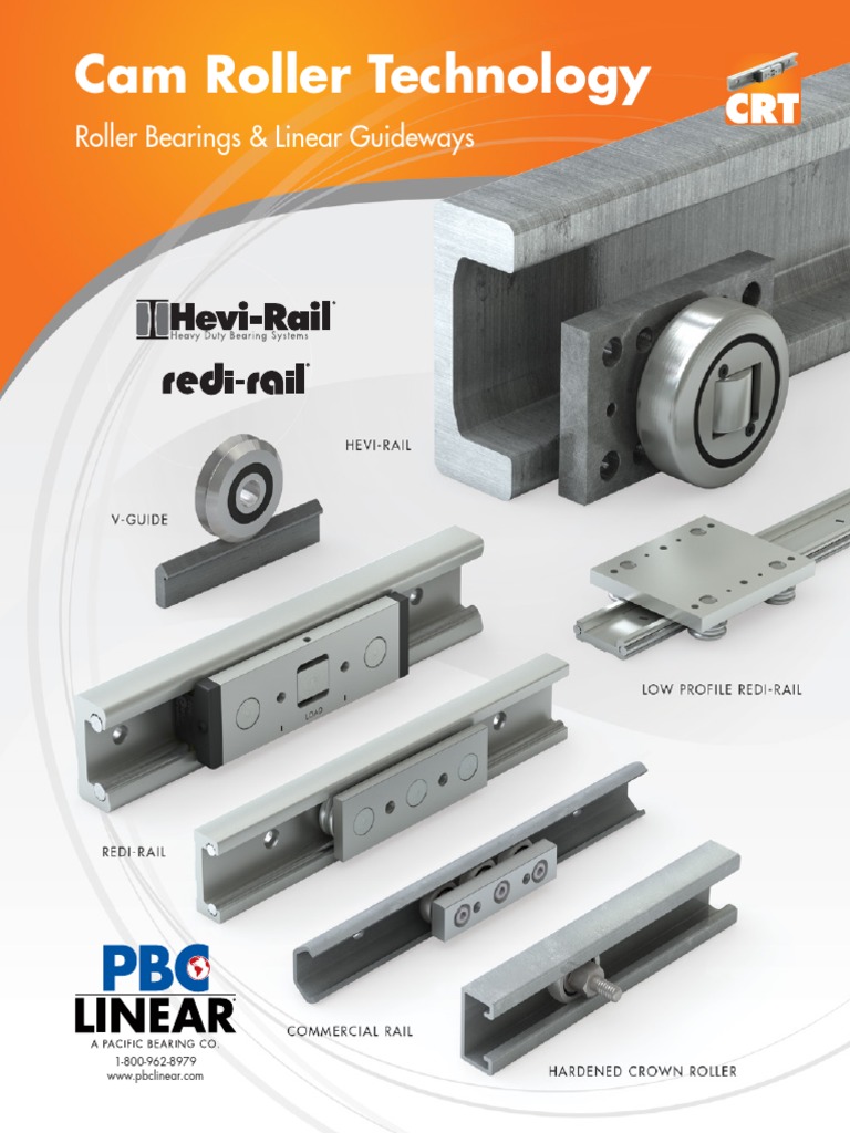 Hevi-Rail-Cam Roller Technology Catalog PDF | PDF | Bearing (Mechanical ...