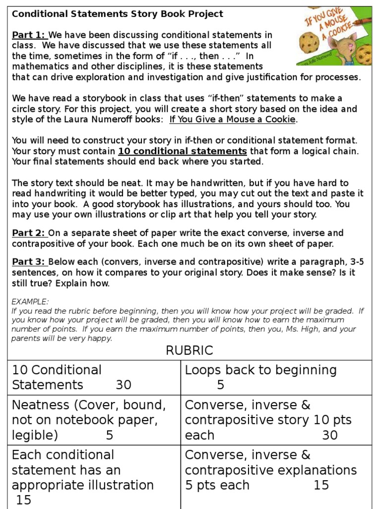 Conditional Statements Project | PDF