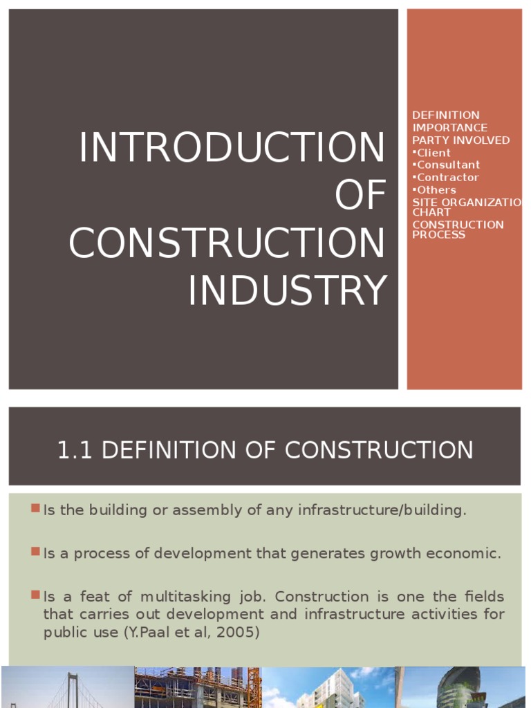 Introduction To Construction | PDF | General Contractor | Consultant