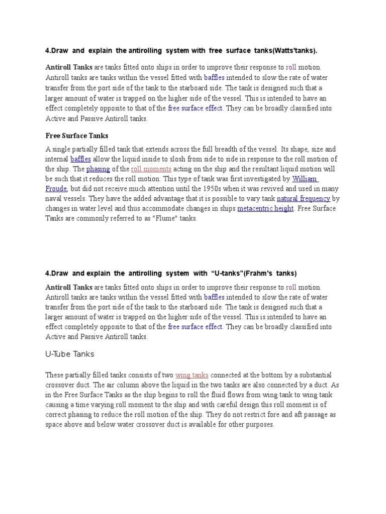 An Explanation of Passive Anti-Rolling Systems Using Free Surface Tanks ...