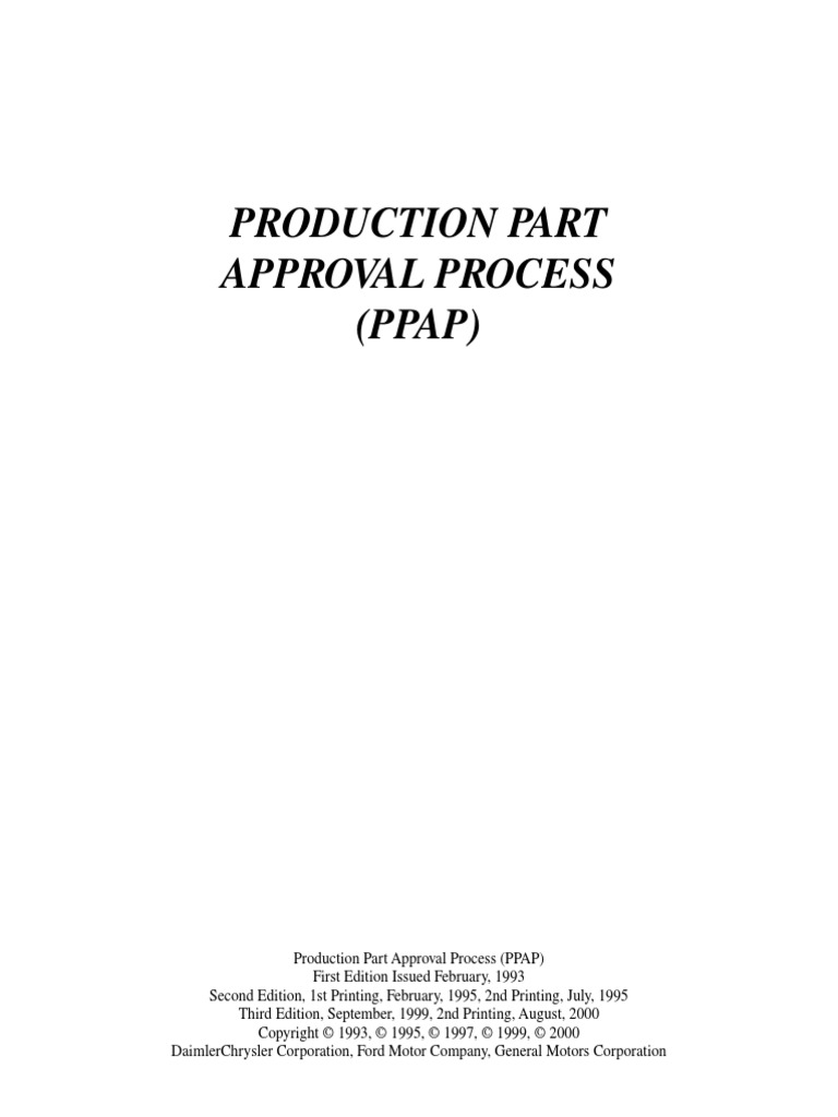 PPAP Manual | PDF | Specification (Technical Standard) | Statistics