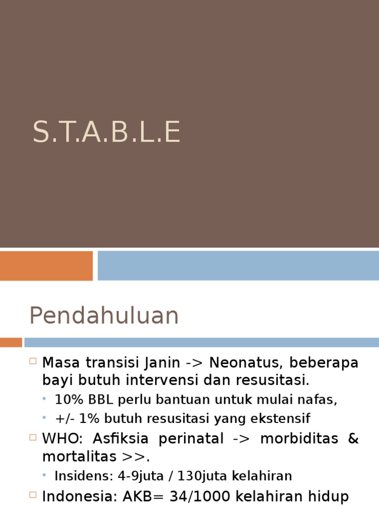 Stable | PDF