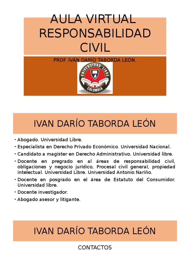 Aula Virtual Responsabilidad Civil | PDF