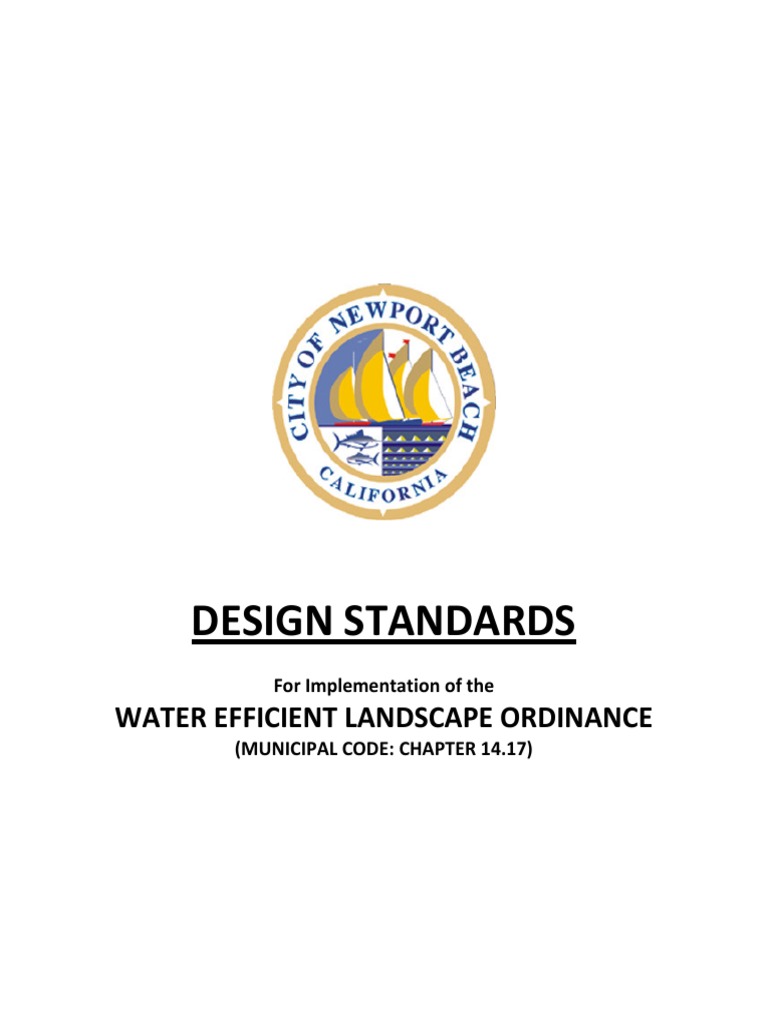 Water Efficient Landscape Design Standards | PDF | Irrigation | Water ...