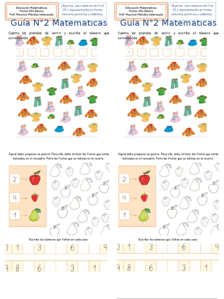 Guía 2. Conteo Hasta 20