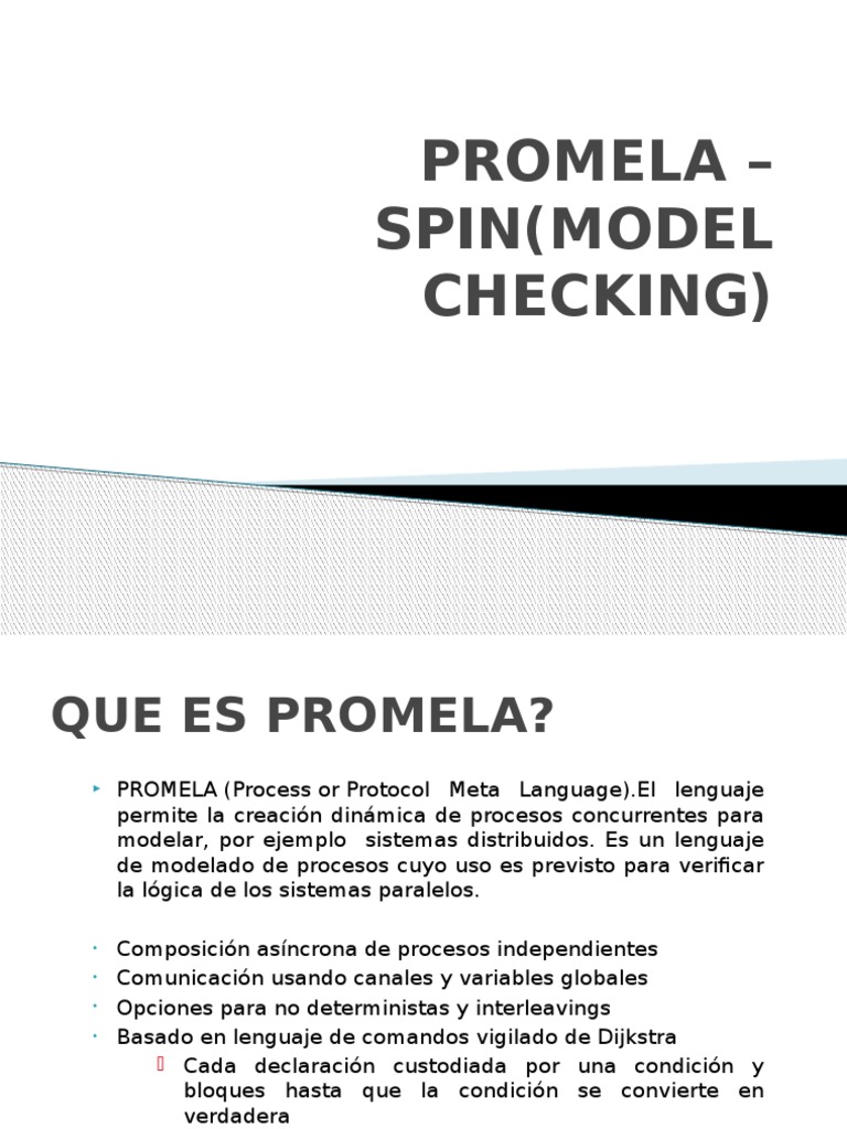 Promela - Spin (Model Checking) | PDF | Métodos y materiales de enseñanza | Informática