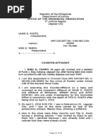 Counter Affidavit | PDF | Complaint | Criminal Law