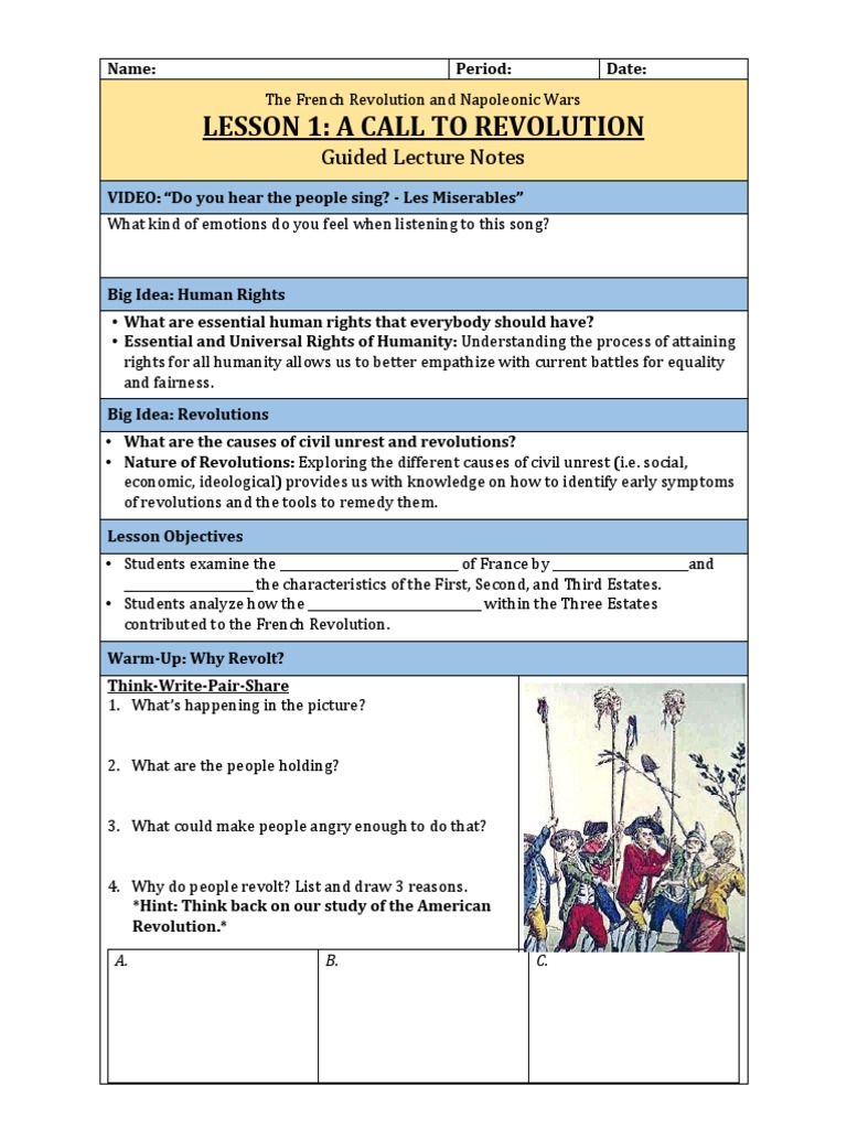 Lesson 1 A Call To Revolution - GLN | PDF | Taxes | Public Sphere
