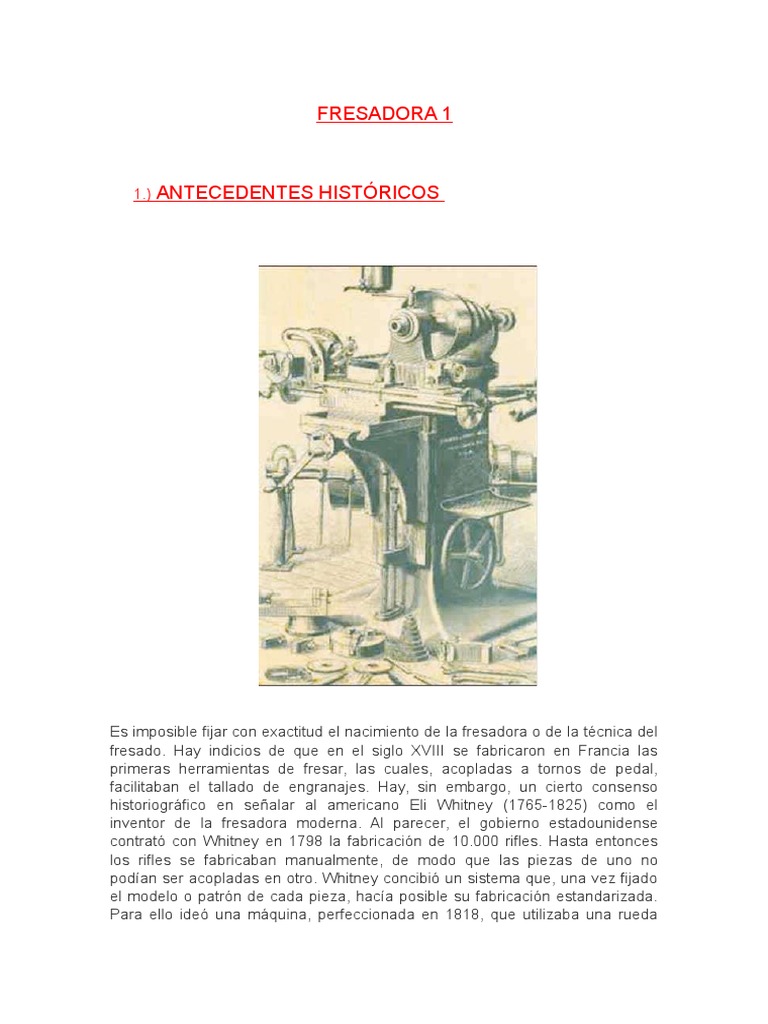 Partes y usos de la fresadora moderna | PDF | Control numerico | Mecanizado