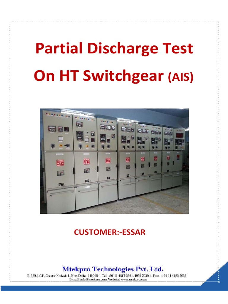 HT Switchgear PD Testing Guide | PDF | Technology & Engineering