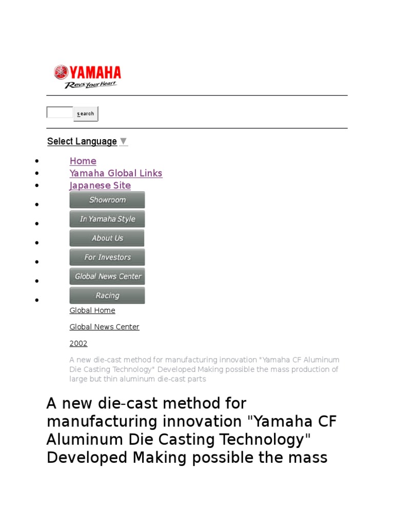 Yamaha CF Eng | PDF | Home & Garden | Technology & Engineering