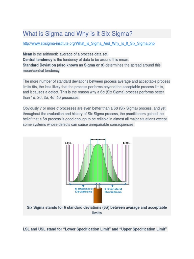 Why Is It Six Sigma | Download Free PDF | Standard Deviation | Six Sigma
