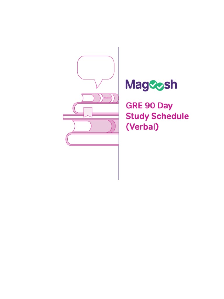 Magoosh 90-Day GRE Verbal Plan | PDF | Graduate Record Examinations ...