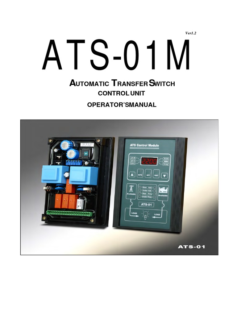 Ats 01 Manual | Relay | Switch