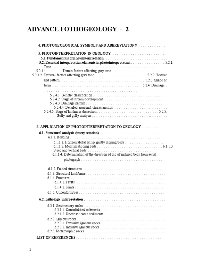 Photointerpretation Techniques in Geology | PDF | Soil | Stream