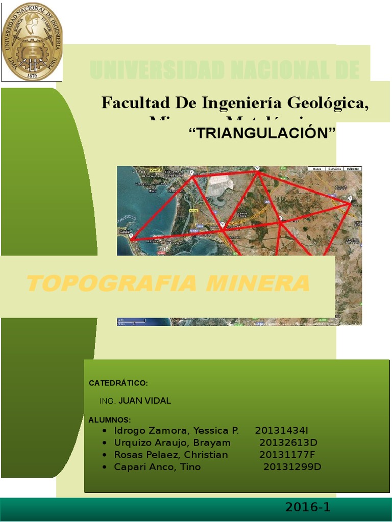 Info.4 Triangulación | PDF | Triángulo | Topografía